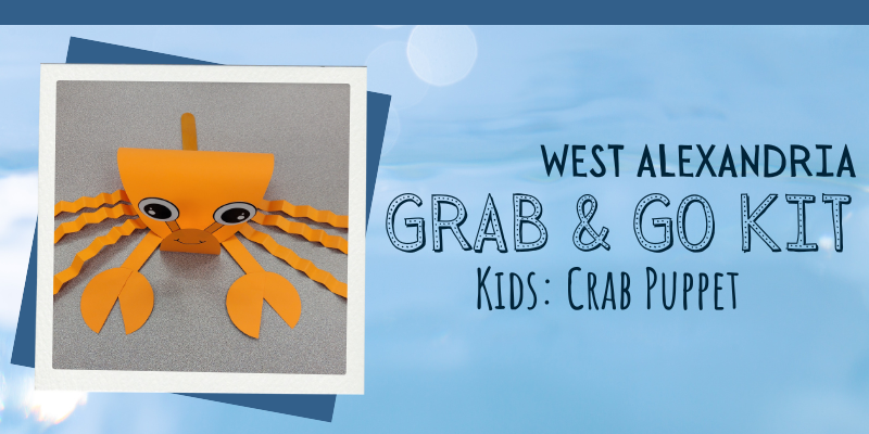 Kids Grab and Go Kit: Crab Puppet | Preble County Library