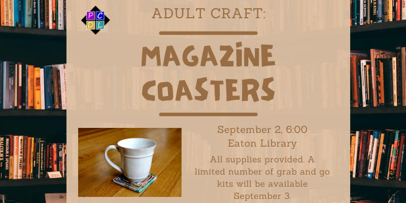 Adult Craft: Magazine Coasters | Preble County Library