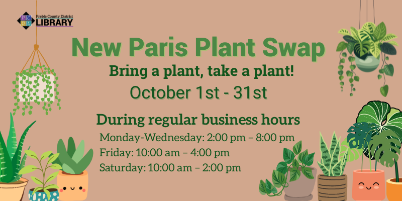 New Paris Plant Swap | Preble County Library