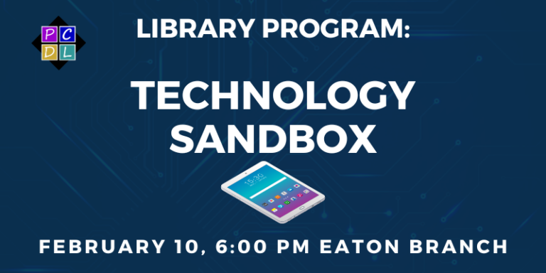 Technology Sandbox | Preble County Library