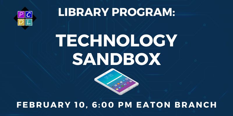 Technology Sandbox | Preble County Library